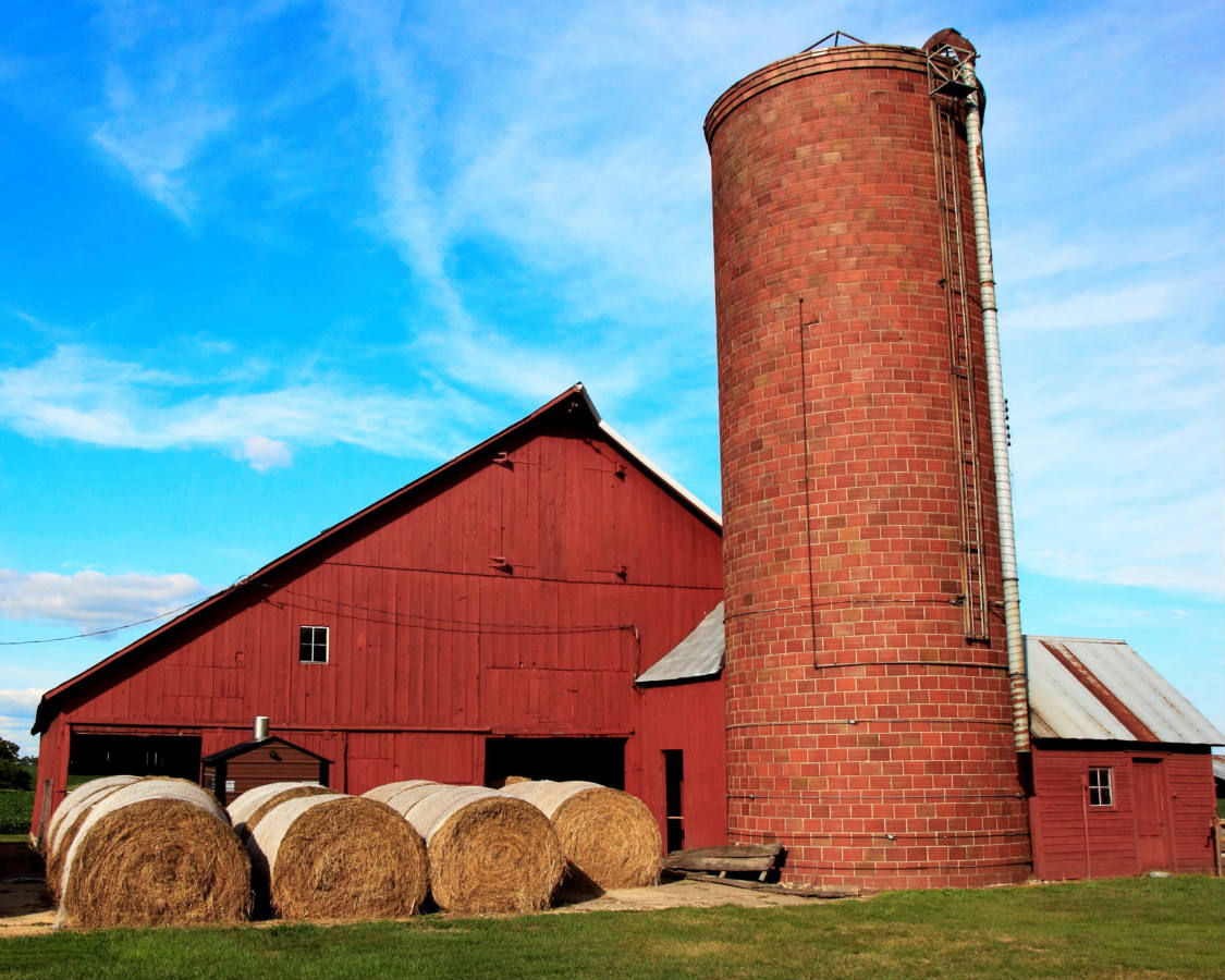 Solve Big Red Iowa Barn.... jigsaw puzzle online with 42 pieces