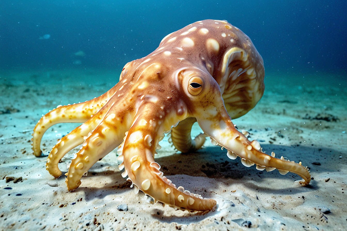 Solve The blanket octopus jigsaw puzzle online with 126 pieces