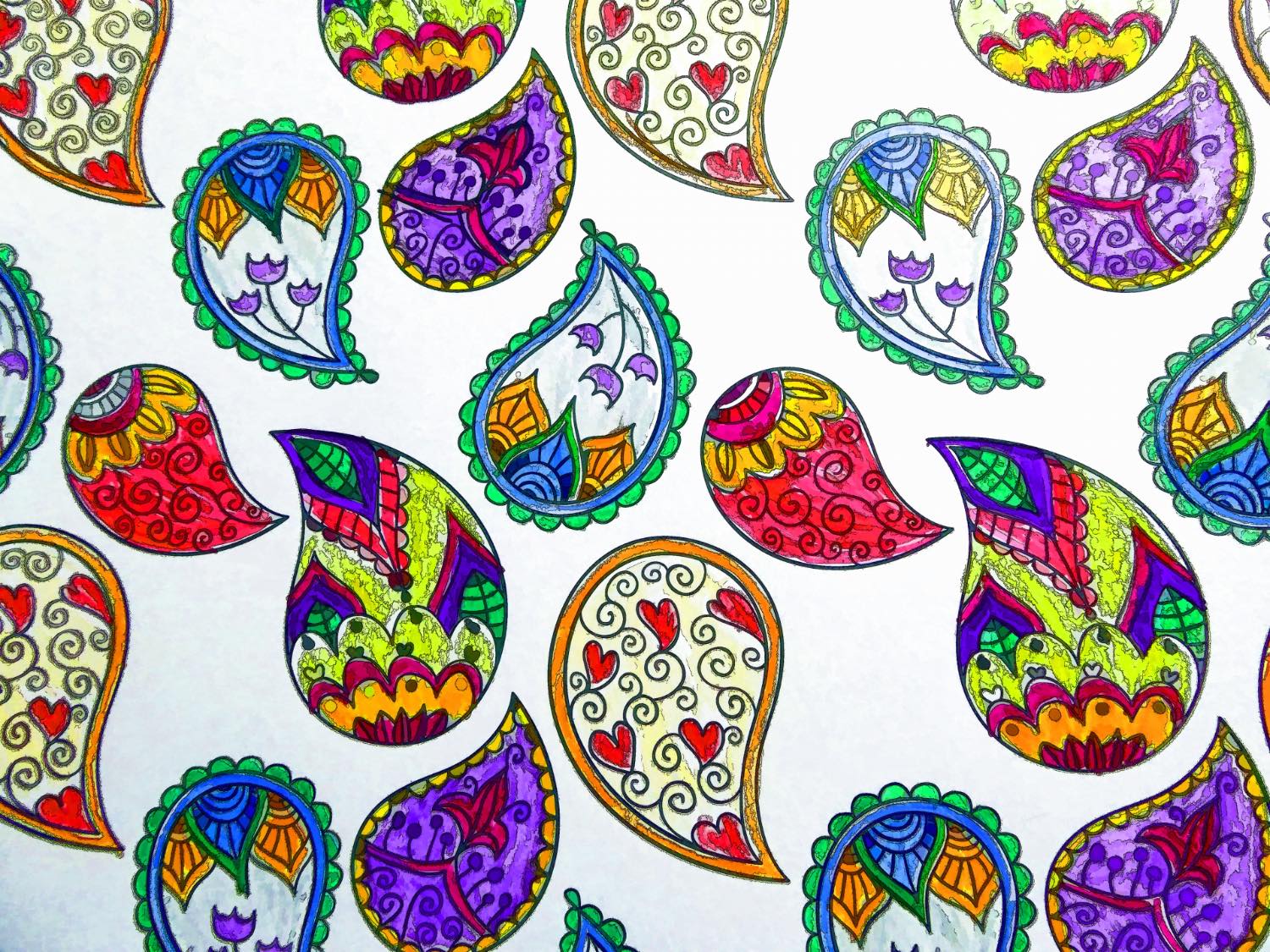 Solve Paisley pattern!! jigsaw puzzle online with 108 pieces