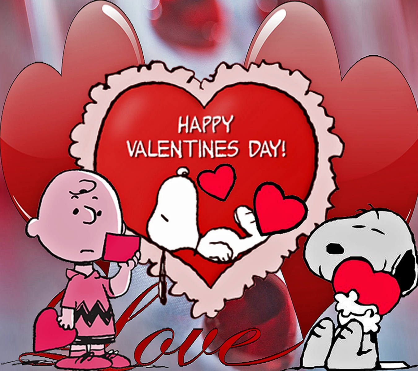 Solve Snoopys valentine jigsaw puzzle online with 399 pieces