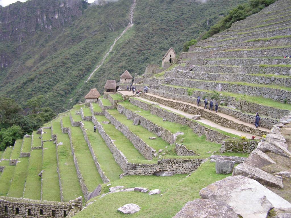 Solve Inca terraces, Machu Picchu, Peru jigsaw puzzle online with 30 pieces
