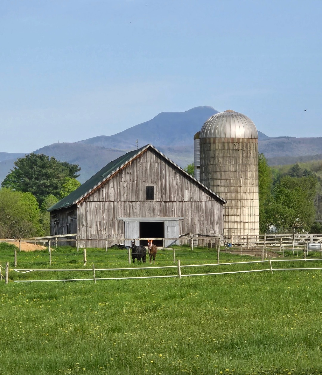 Solve Vermont countryside in spring jigsaw puzzle online with 72 pieces