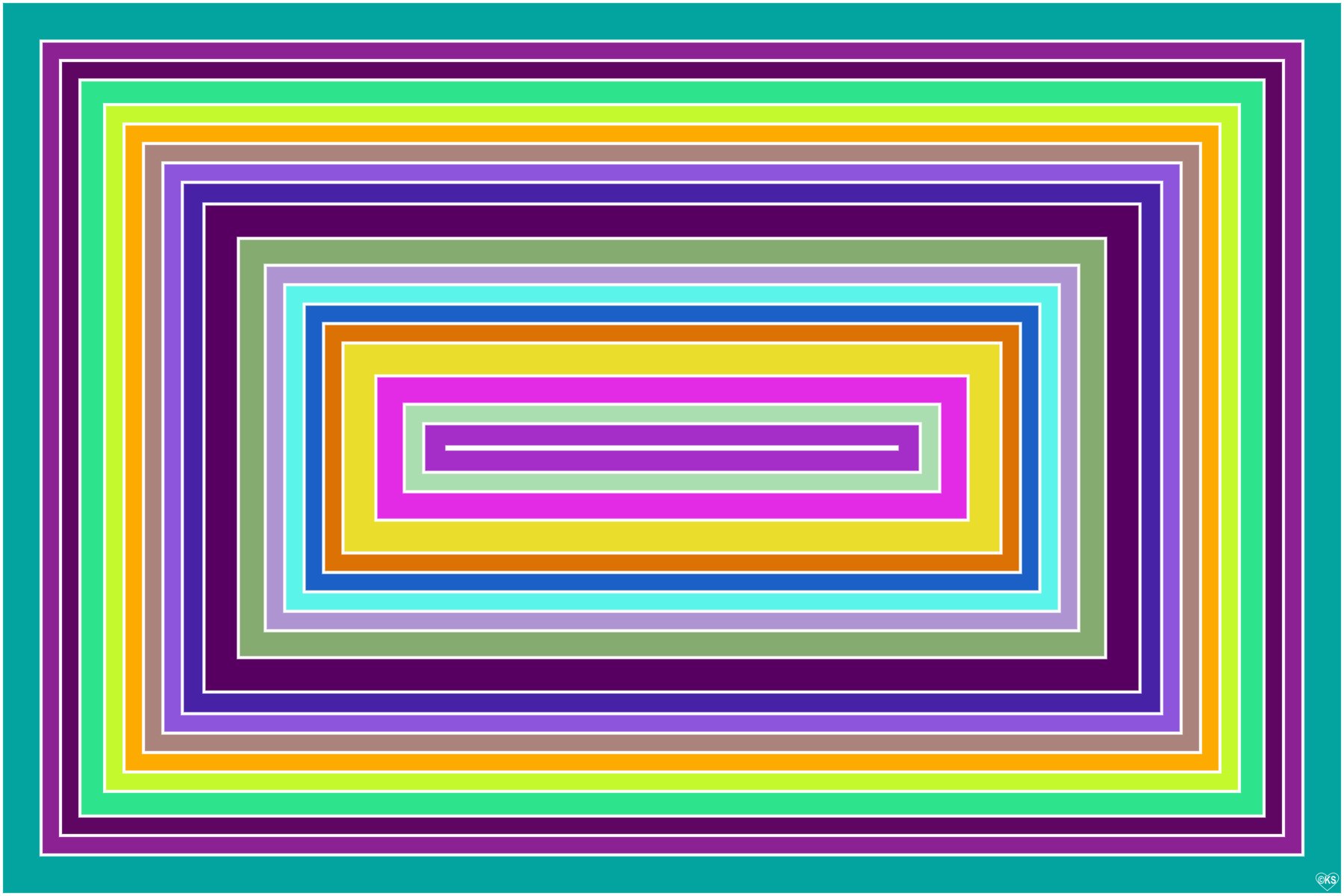 Solve Concentric Rectangles!! ~ M jigsaw puzzle online with 96 pieces