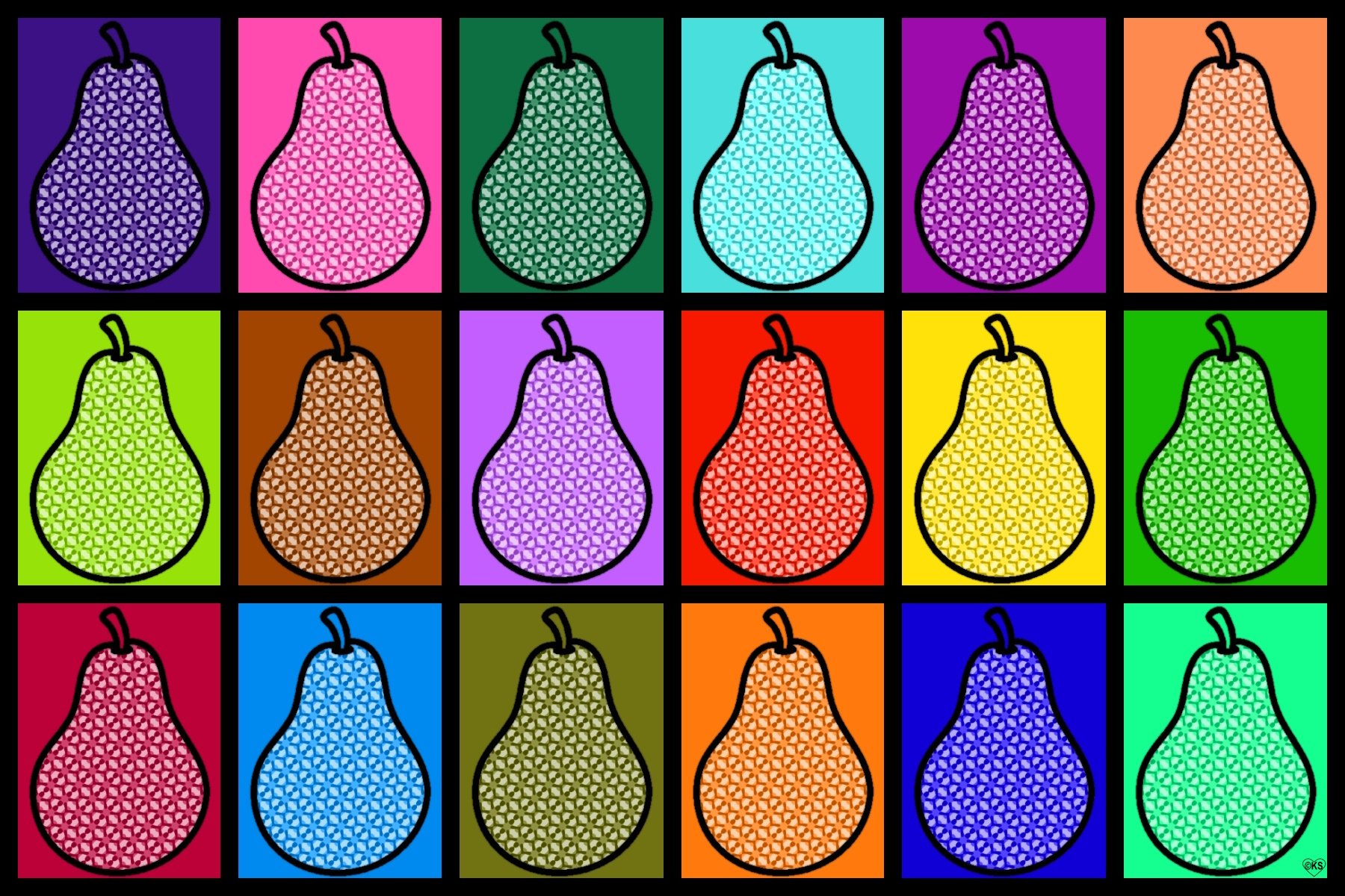 Solve Pattern Pears!! ~ H jigsaw puzzle online with 600 pieces