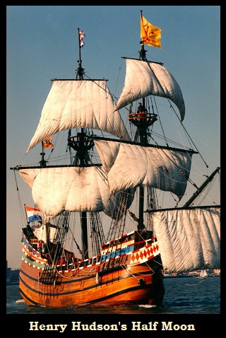 Solve Henry Hudson's Half Moon jigsaw puzzle online with 54 pieces