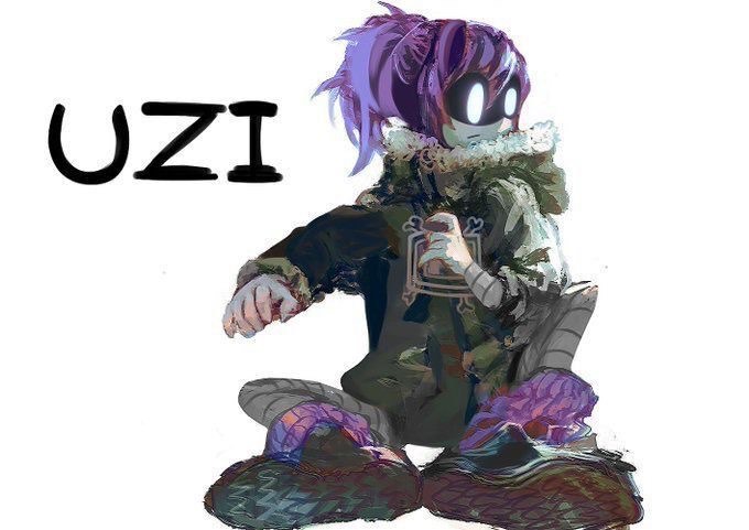 Solve uzi just sitting down jigsaw puzzle online with 88 pieces