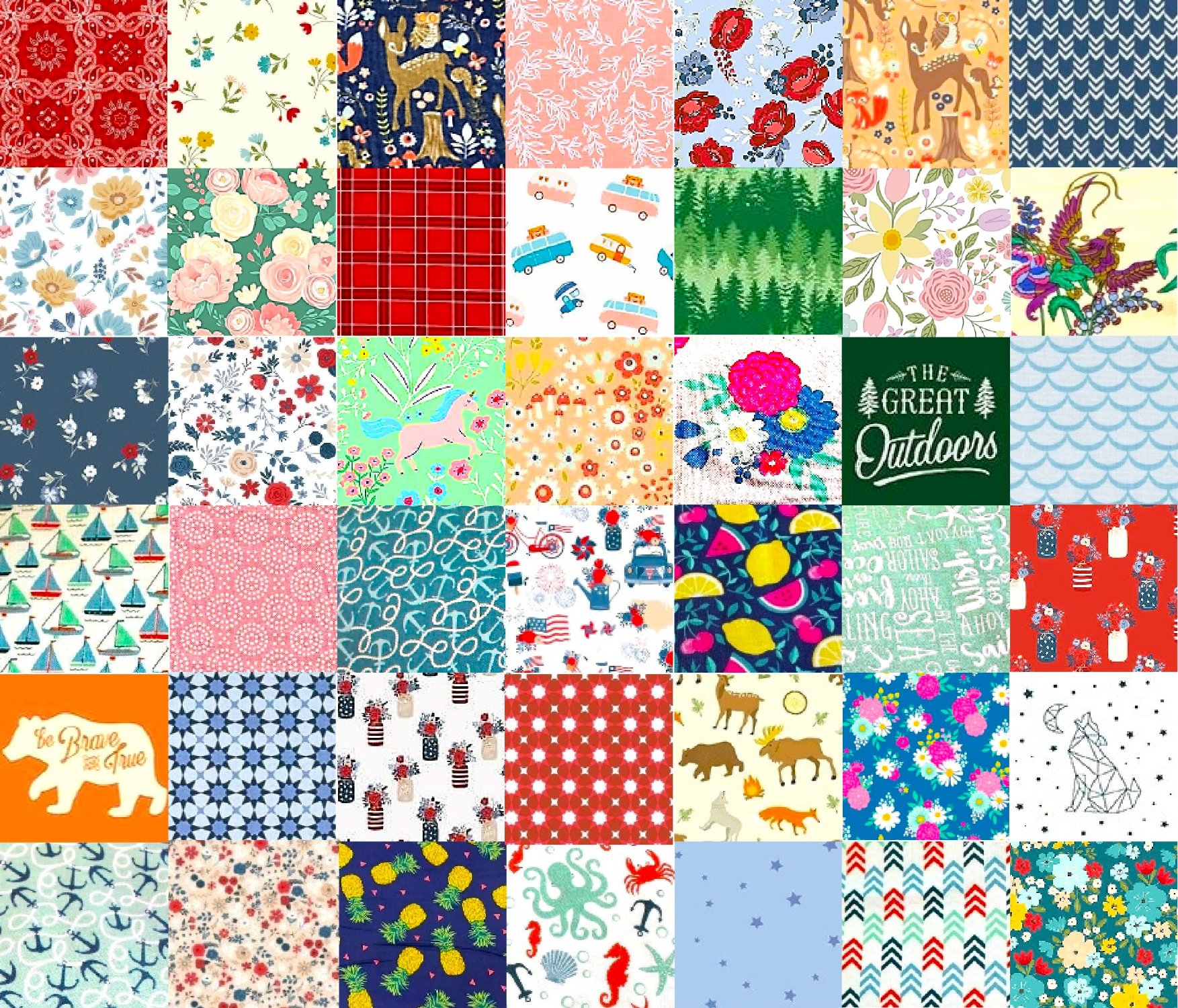 Solve PATCHWORK DANI MOGSTAD jigsaw puzzle online with 72 pieces