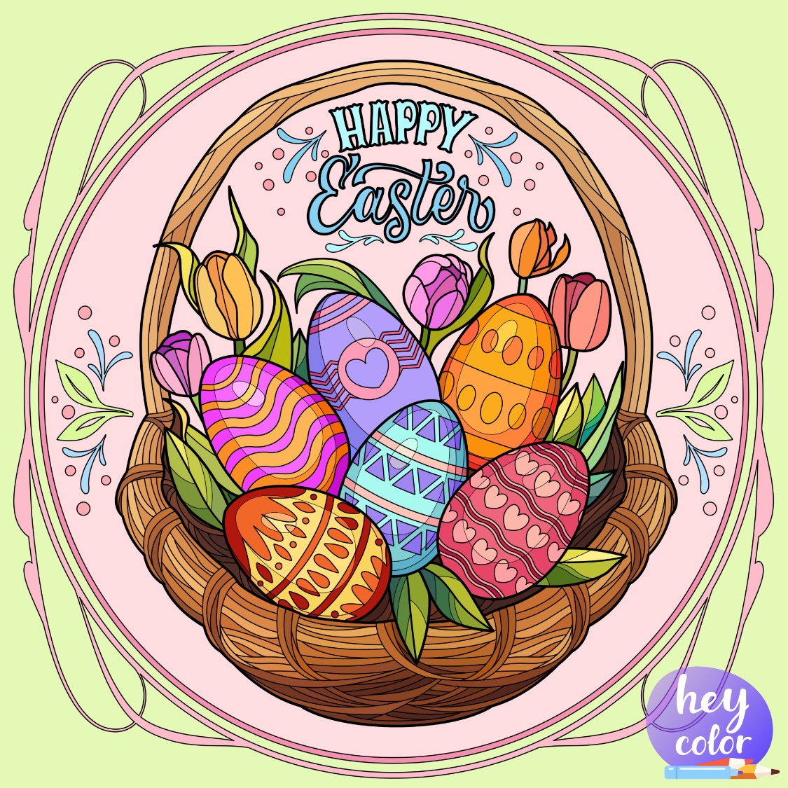 Solve Happy Easter jigsaw puzzle online with 9 pieces