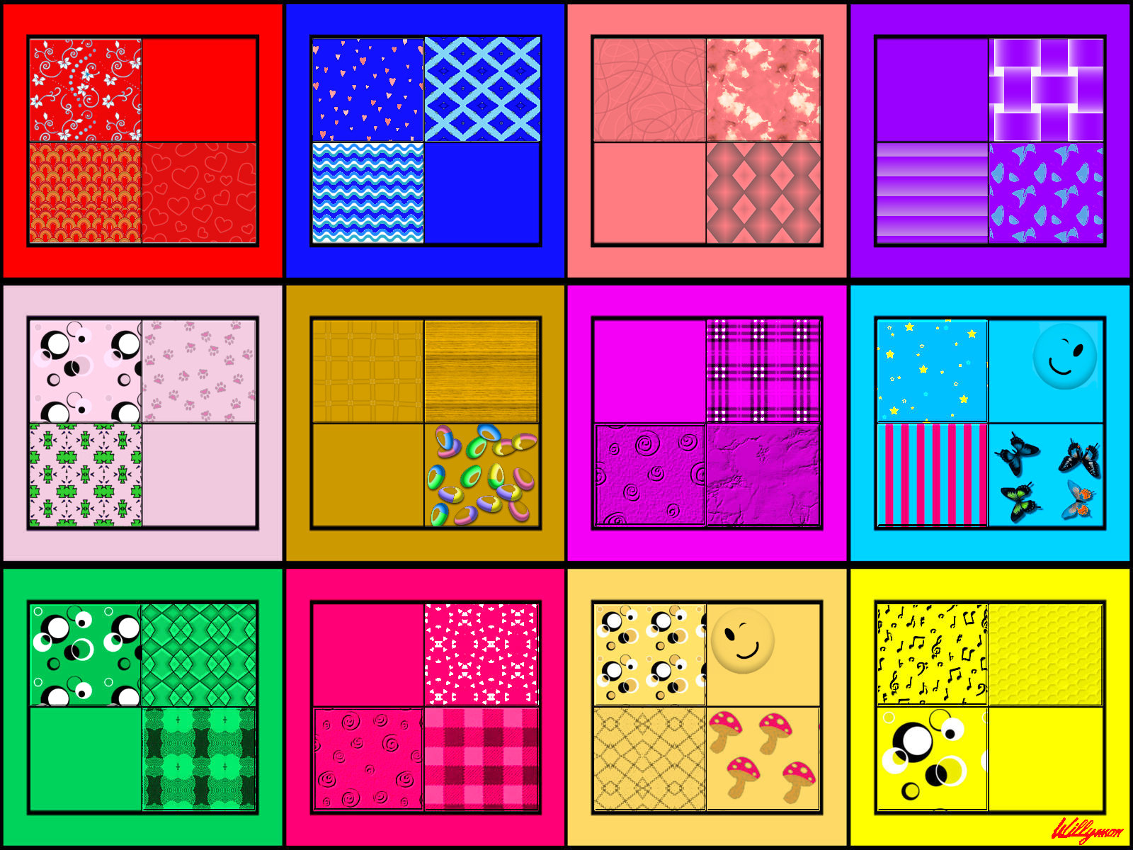 Solve fun rectangles jigsaw puzzle online with 300 pieces