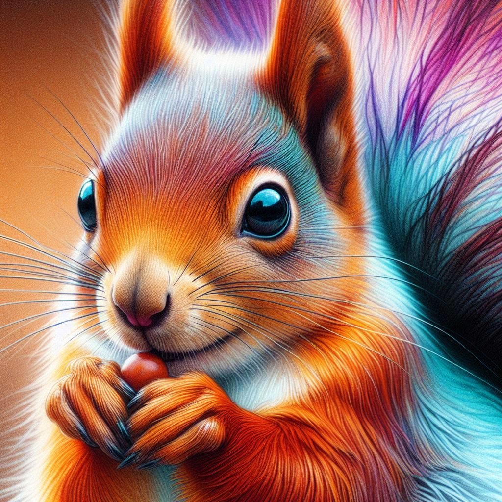 Solve an adorable Squirrel jigsaw puzzle online with 64 pieces