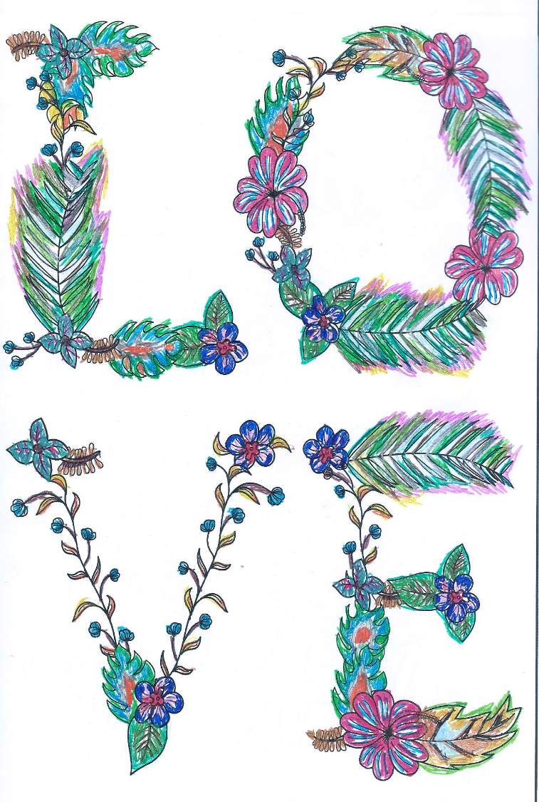 Solve Coloring Love & Friendship jigsaw puzzle online with 40 pieces