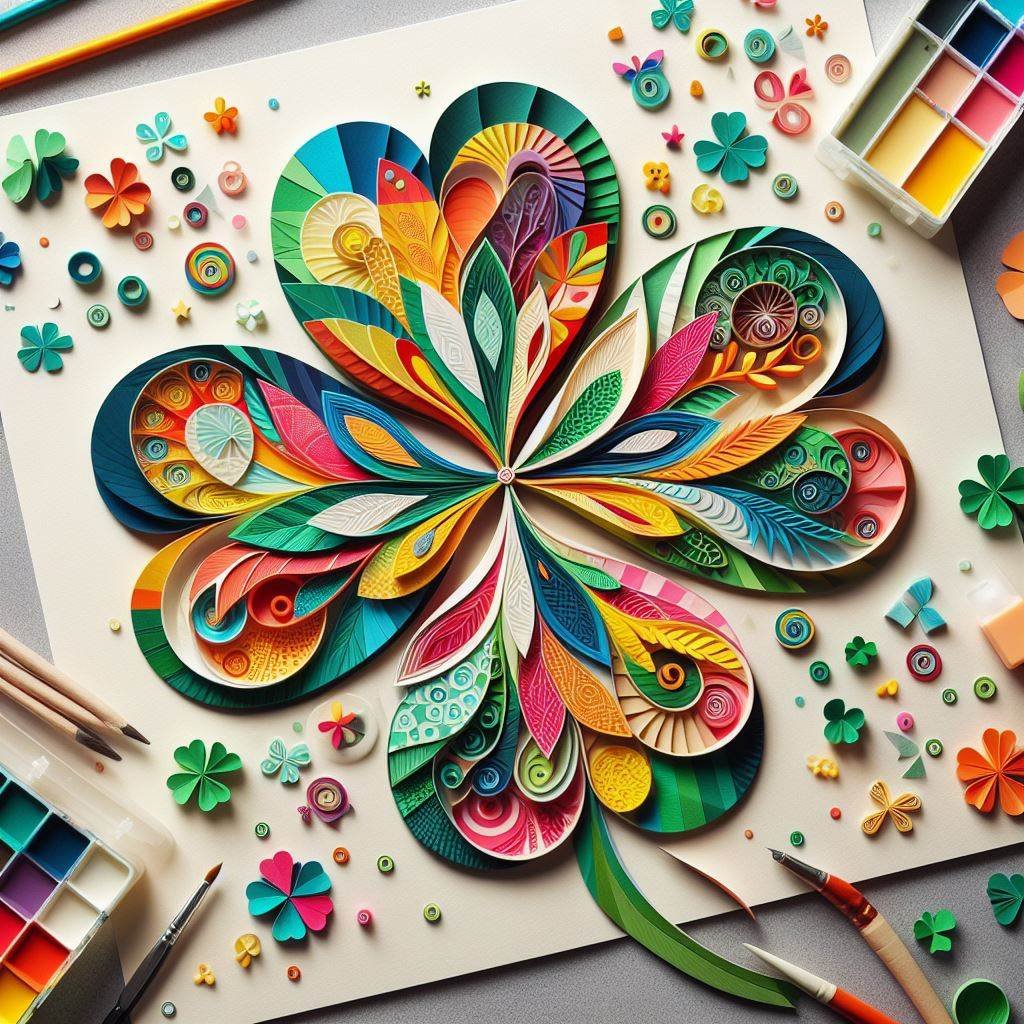 Solve 4 Leaf Clover Art Project, resizable 9 to 306 pieces jigsaw ...