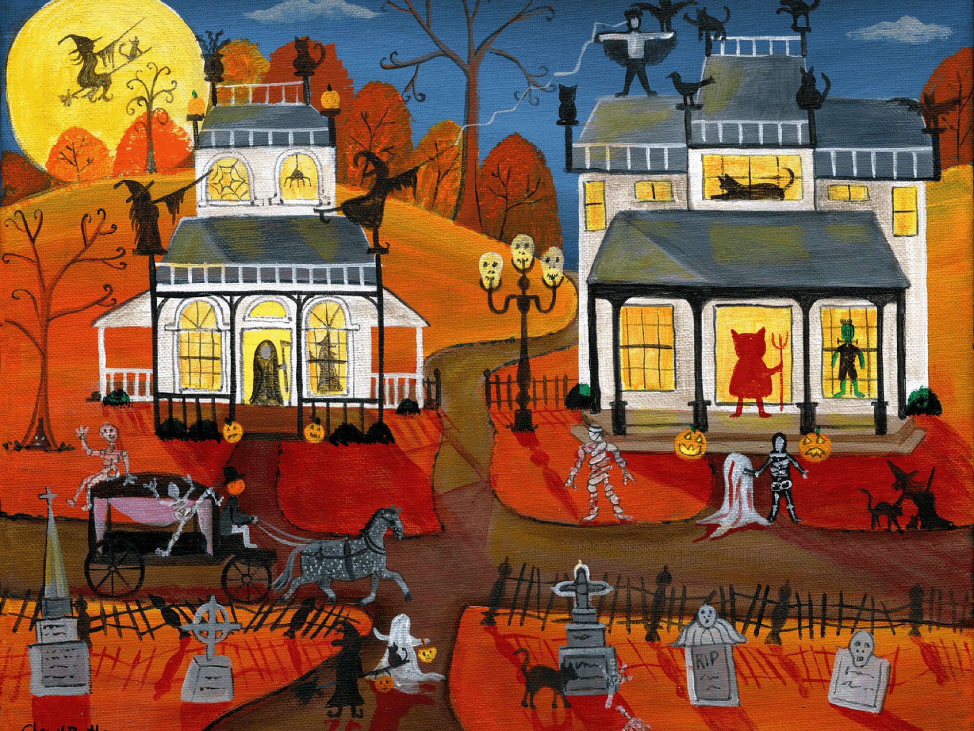 Jigsaw Puzzle | 352 pieces | Halloween Creatures of the Night | Jigidi