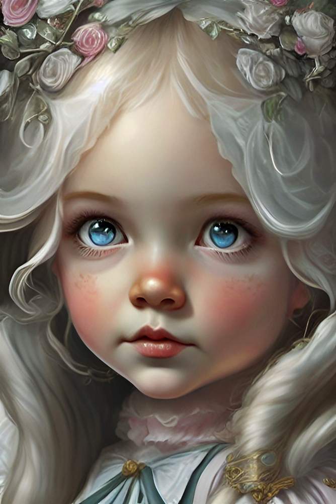 Solve portrait of a girl jigsaw puzzle online with 117 pieces