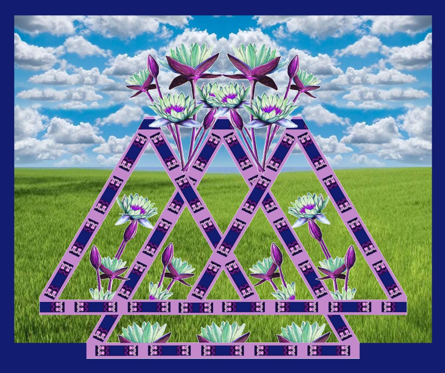 Solve Triangle Art 5 jigsaw puzzle online with 120 pieces