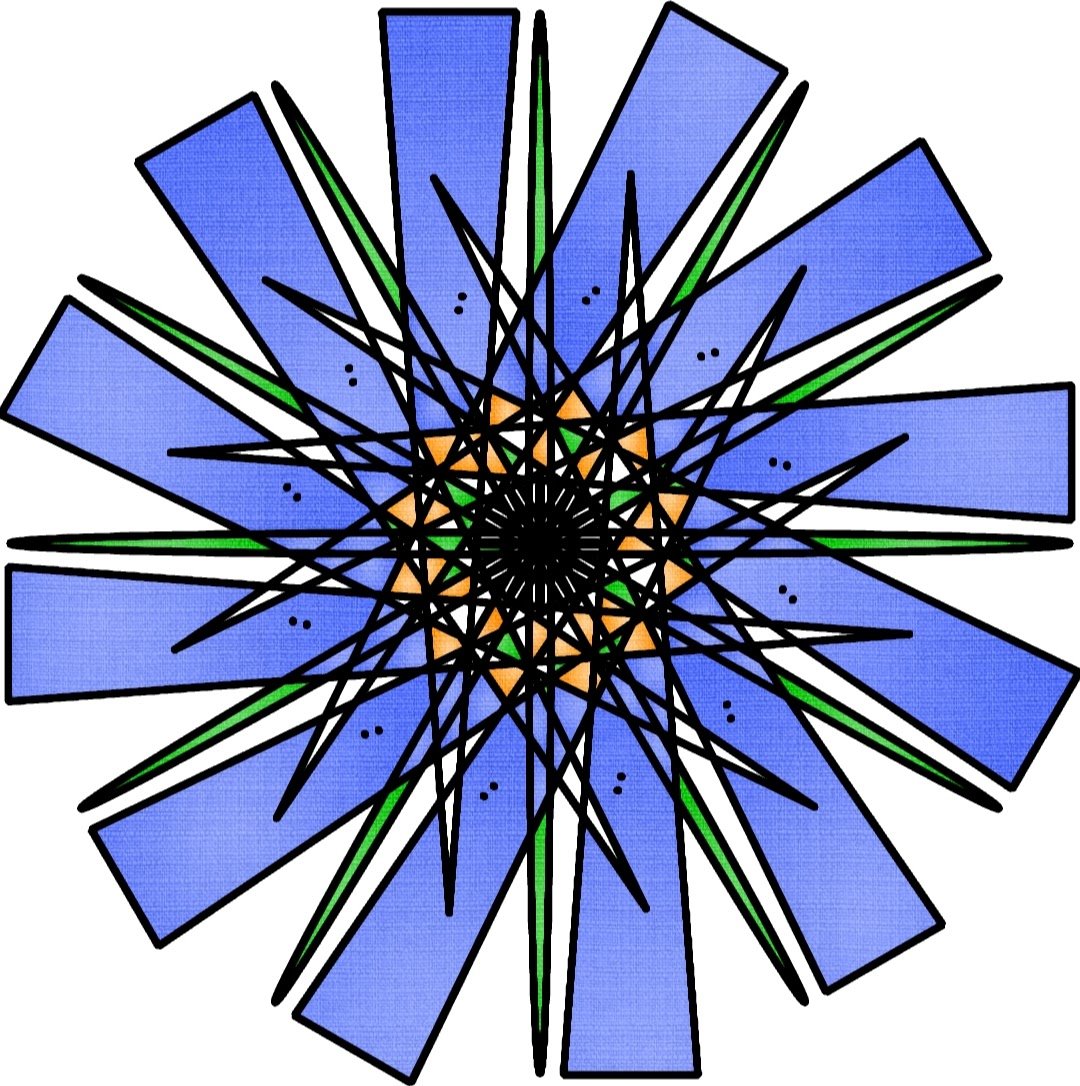 Solve Mandala 632 jigsaw puzzle online with 64 pieces