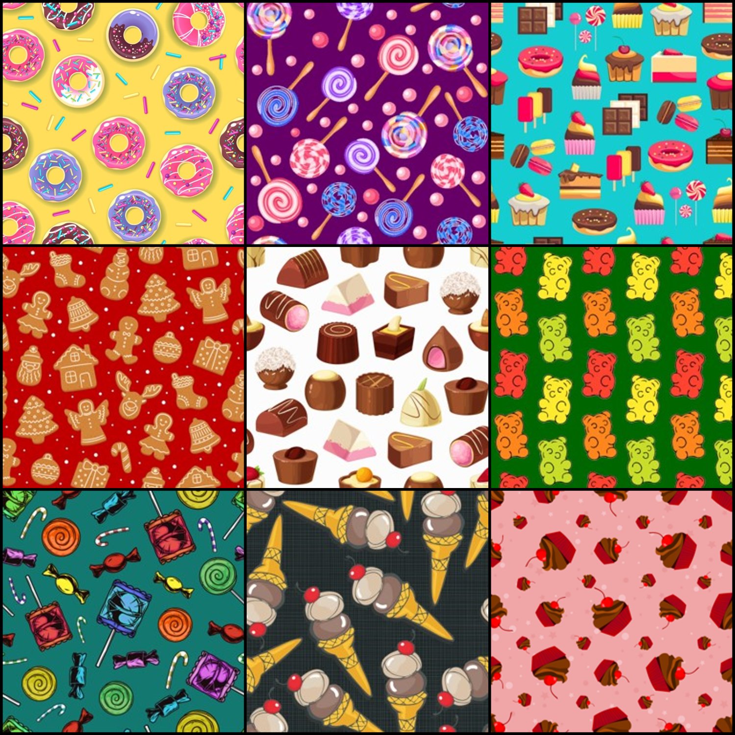 Solve Sweet patterns 30 jigsaw puzzle online with 225 pieces