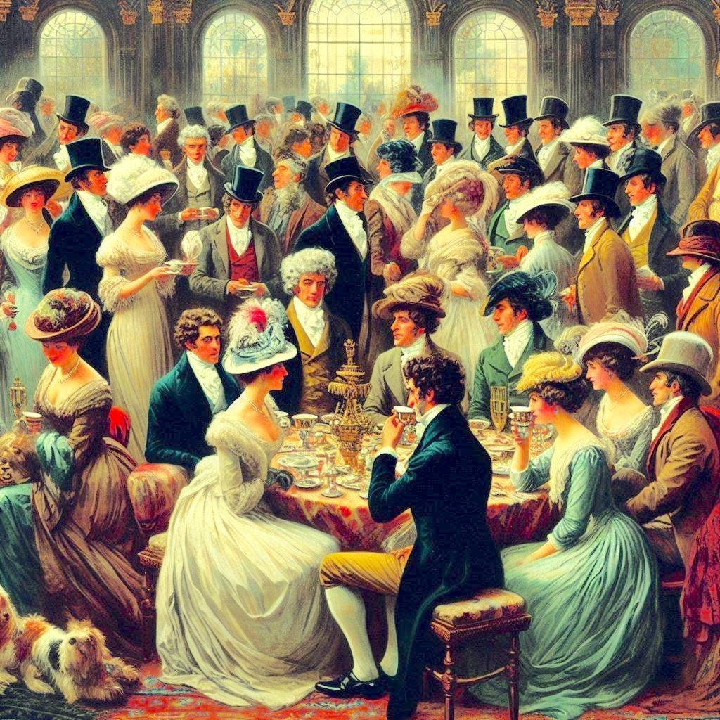 Solve Polite company jigsaw puzzle online with 144 pieces