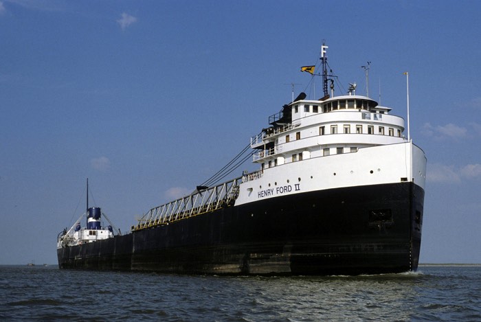 Solve SS Henry Ford II, 1980's jigsaw puzzle online with 88 pieces