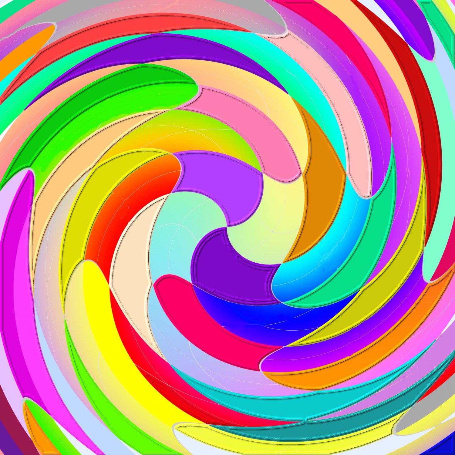 Solve A WHIRL OF COLOUR jigsaw puzzle online with 100 pieces