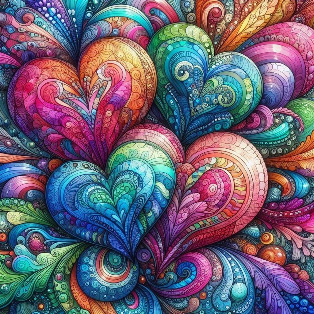 Solve HEARTS jigsaw puzzle online with 225 pieces
