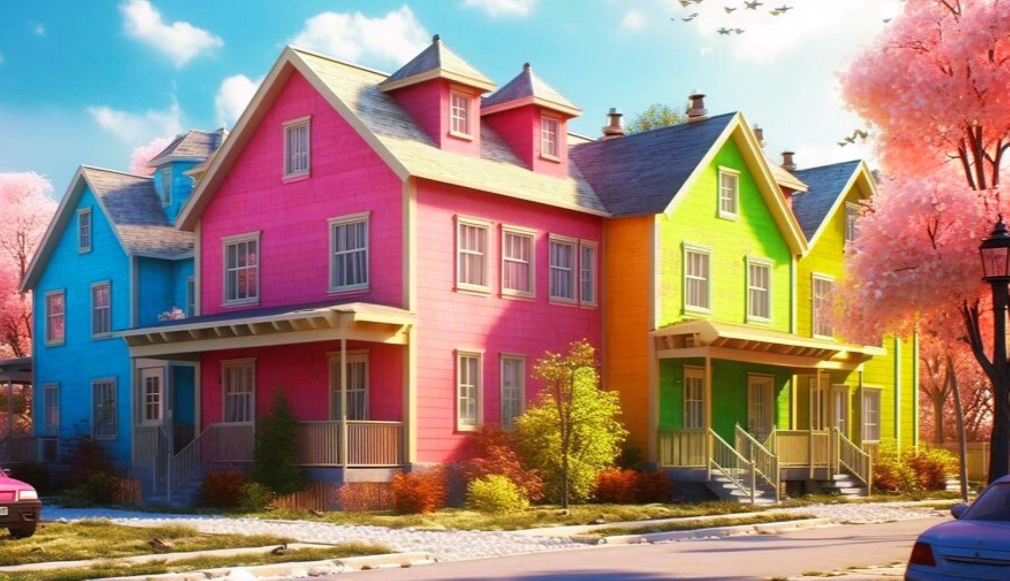 Jigsaw Puzzle | 66 pieces | Casas de Colores | Jigidi