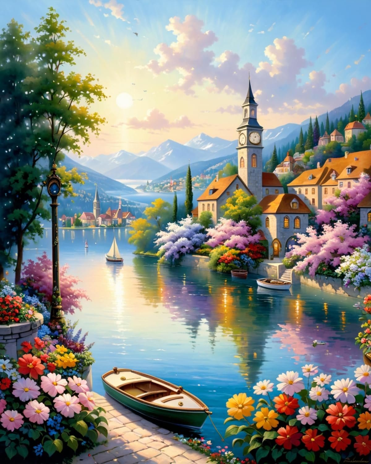 Puzzle | 80 pièces | Lake Scenery | Jigidi