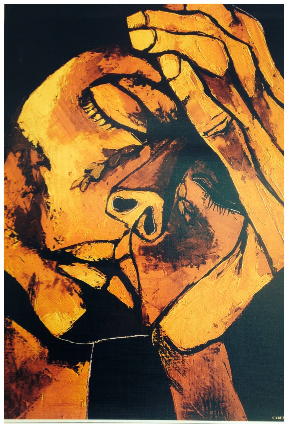 Solve Cabeza y Mano (Head and Hand) ~ Oswaldo Guayasamín (Ecuador ...