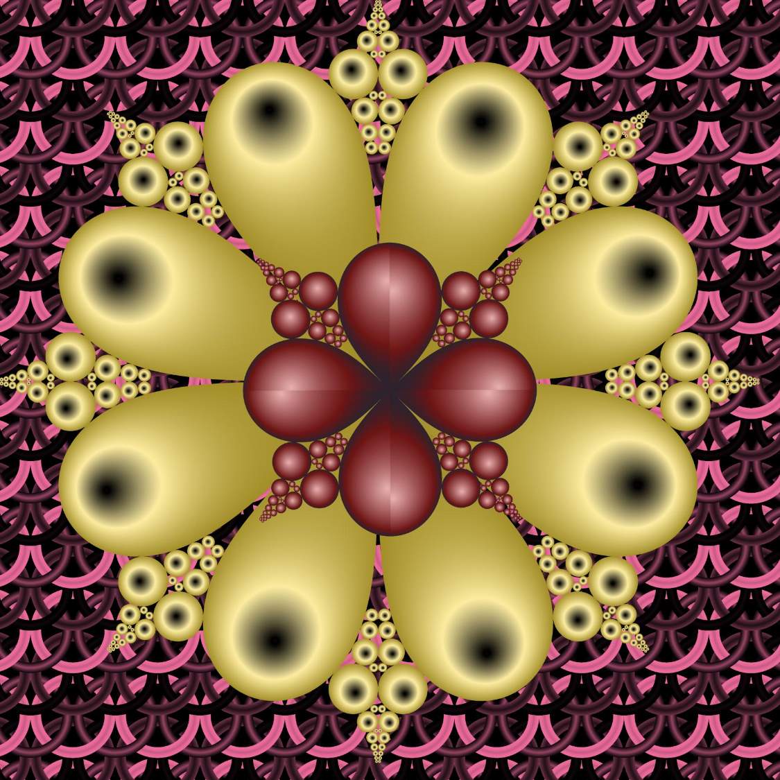Solve Ford Mandala jigsaw puzzle online with 64 pieces