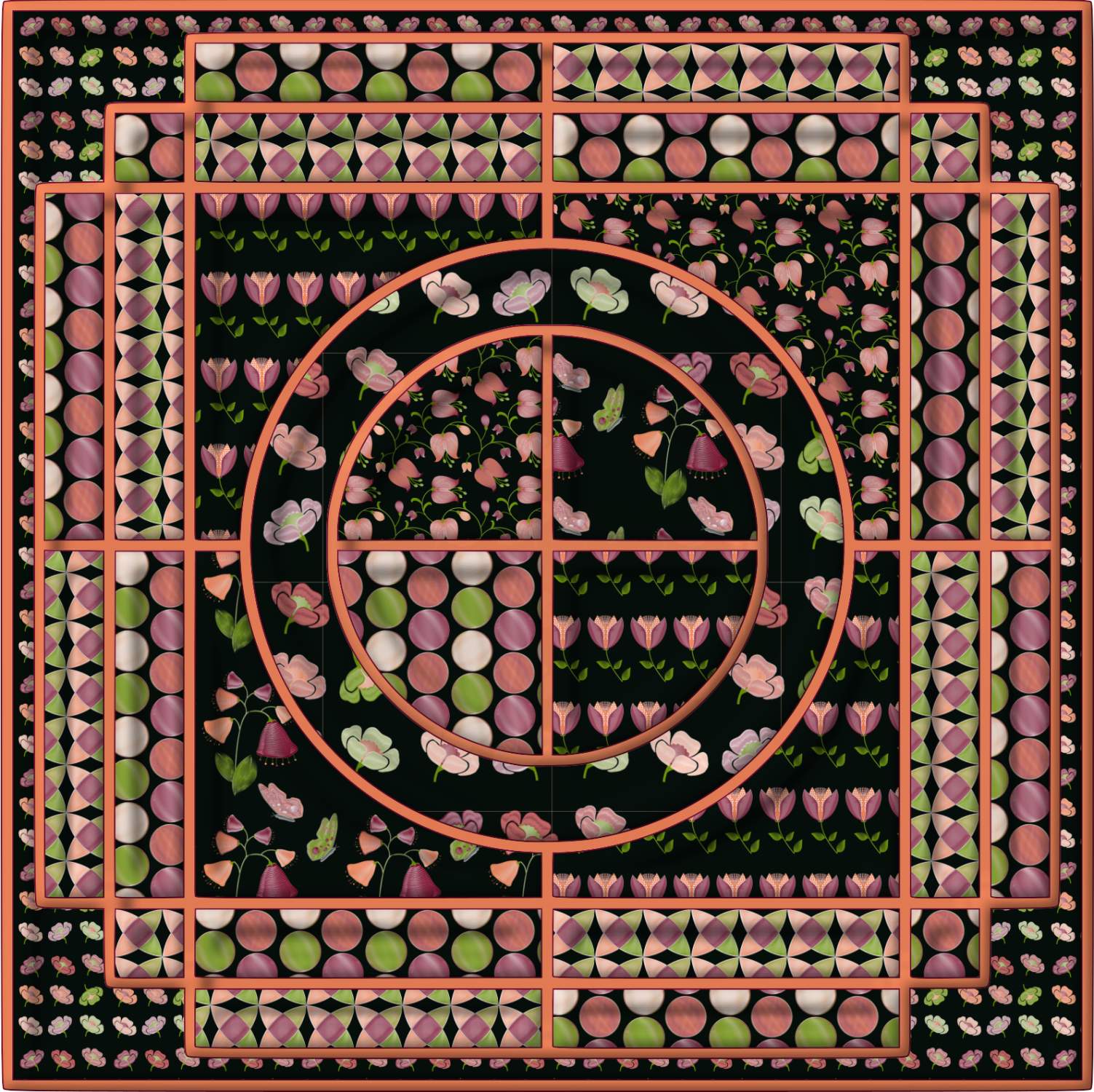 Solve October Mosaic jigsaw puzzle online with 400 pieces