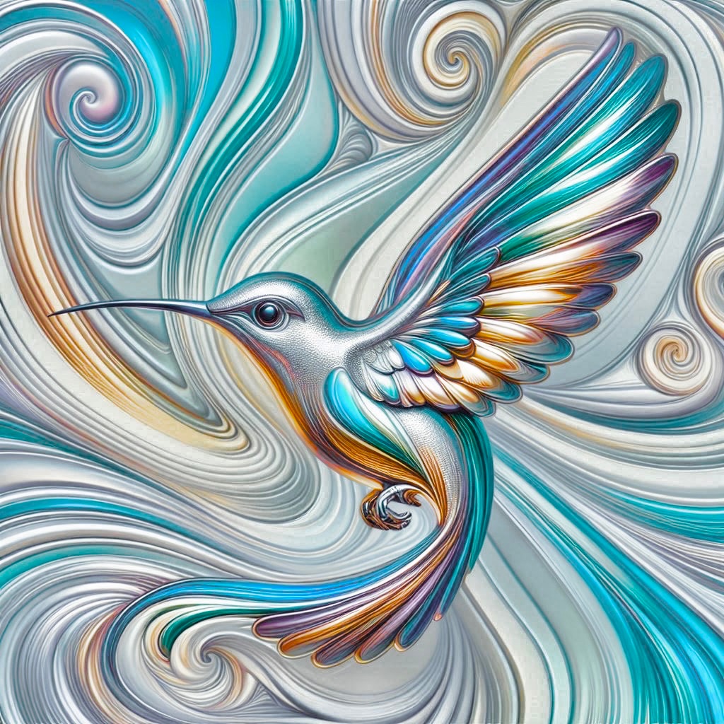 Solve Swirly bird jigsaw puzzle online with 64 pieces