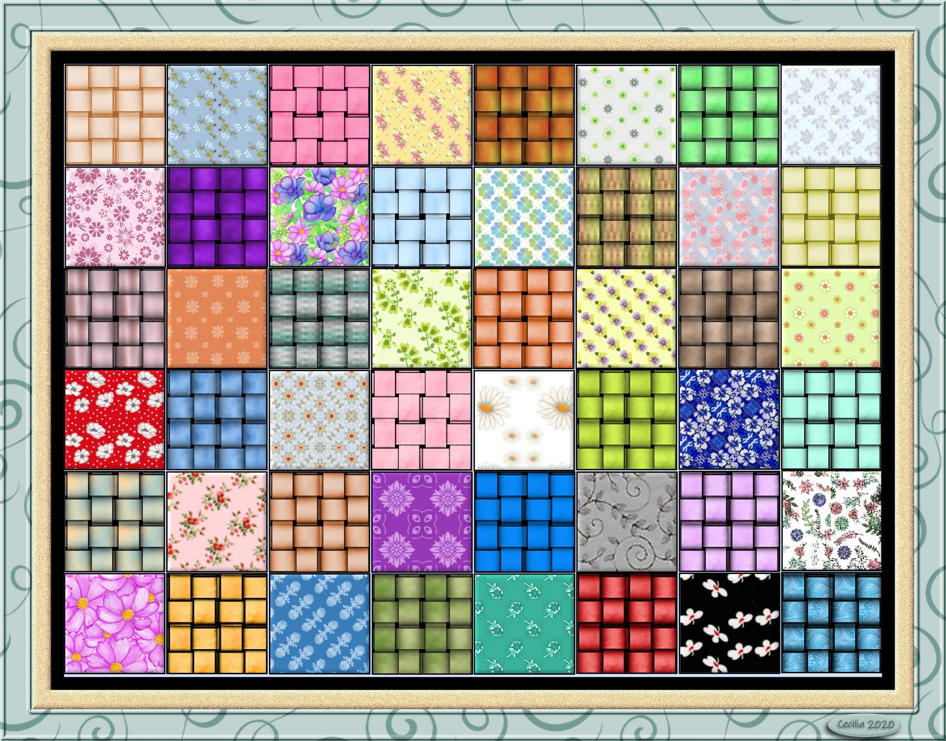 Solve basket weaving jigsaw puzzle online with 285 pieces