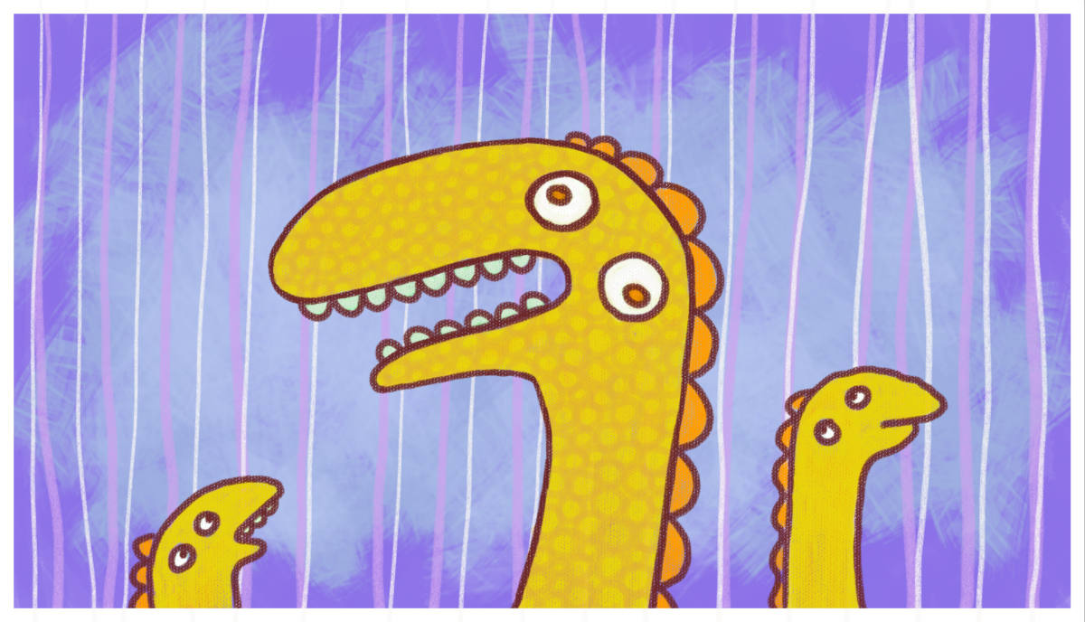 Solve Sillysaurus jigsaw puzzle online with 40 pieces