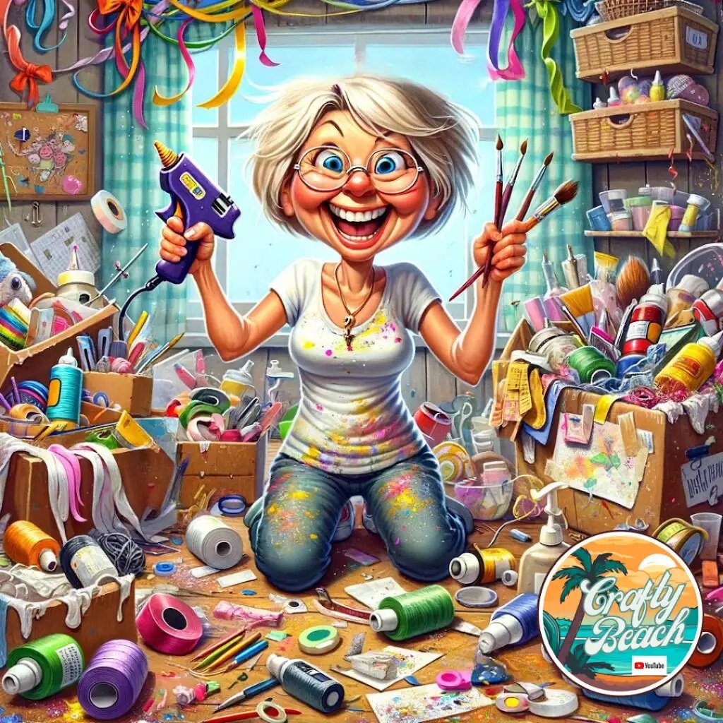 Solve Creative Clutter ~ Crafty Beach jigsaw puzzle online with 64 pieces