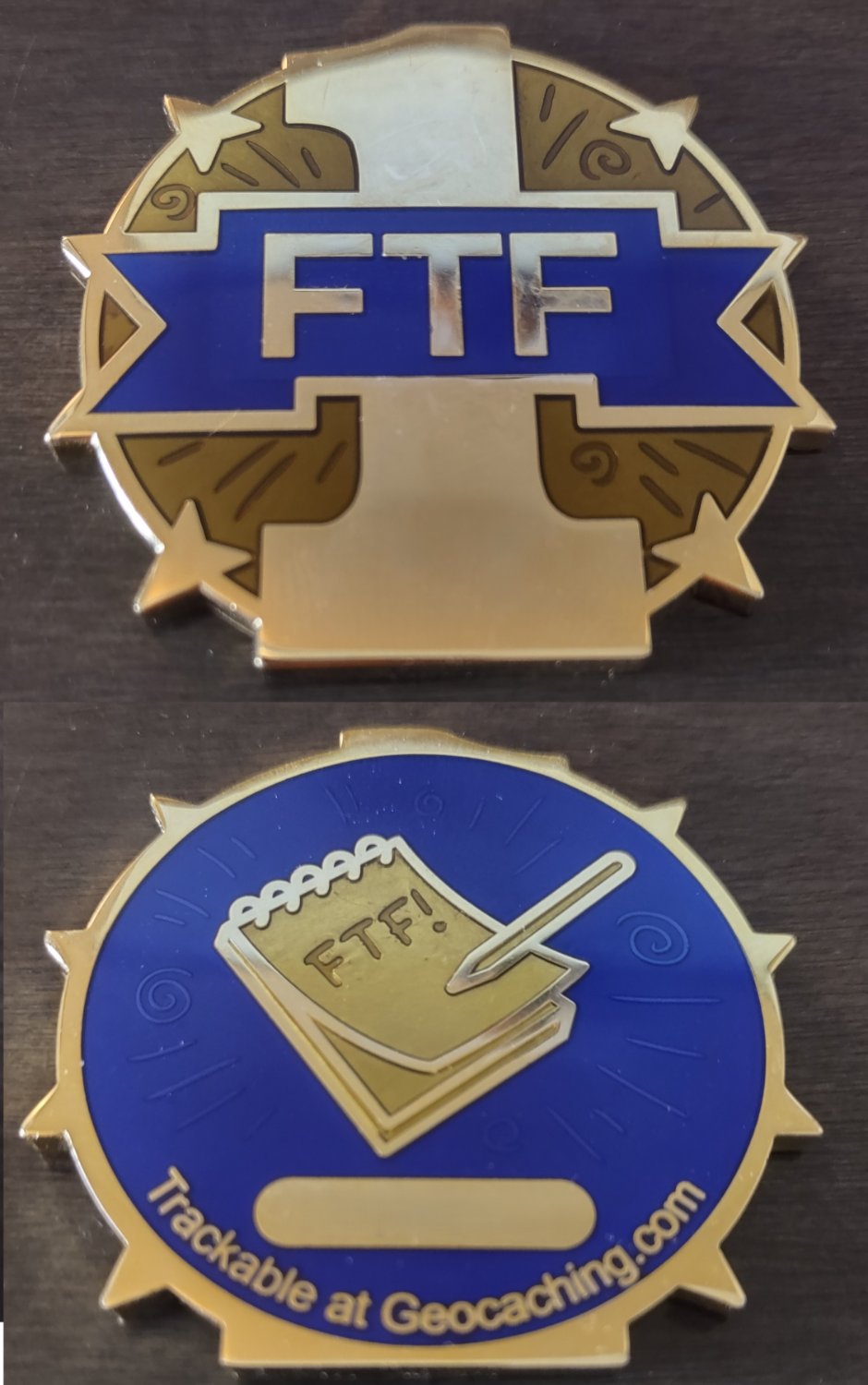 Solve FTF Geocoin jigsaw puzzle online with 150 pieces