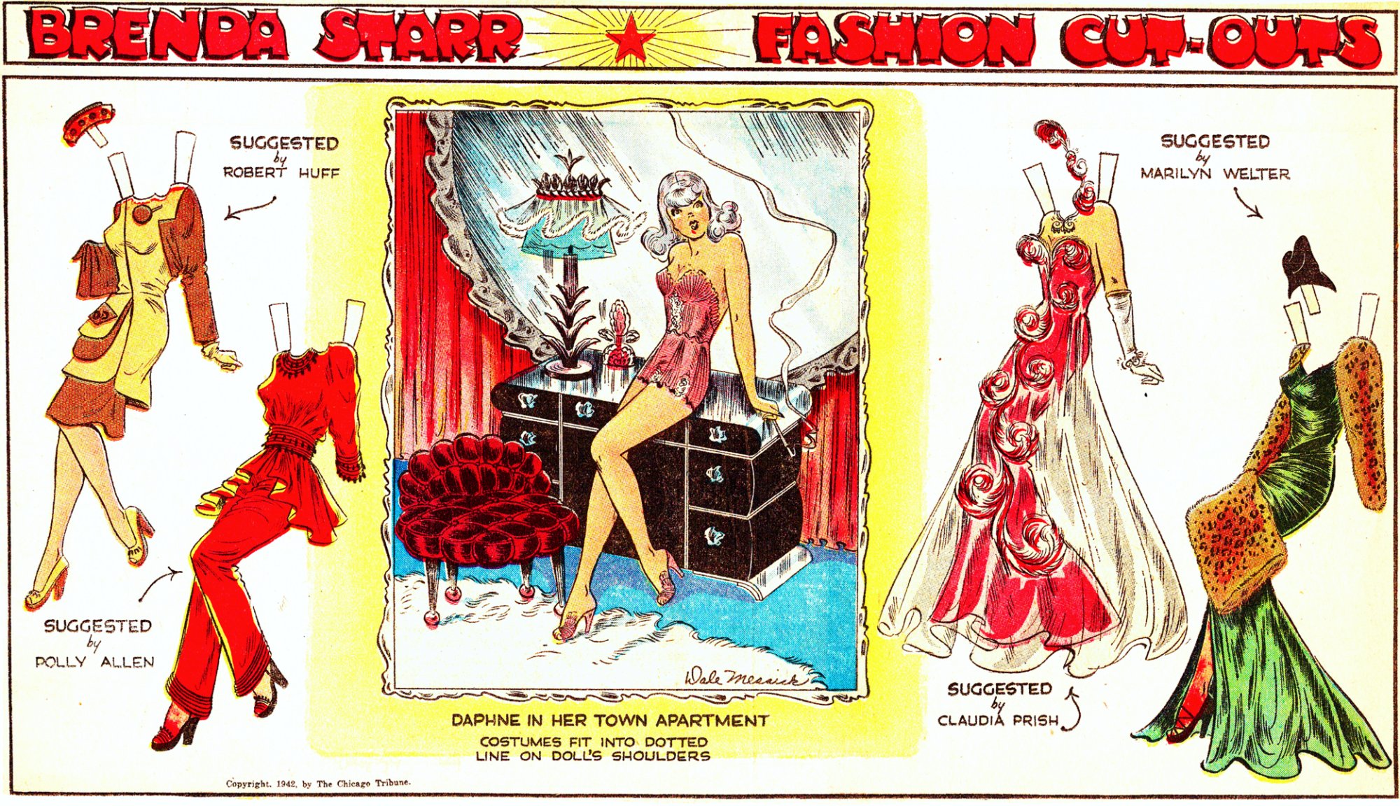 Solve The Chigao Tribune, Brenda Starr Fashion Cut-outs, Daphne in her ...