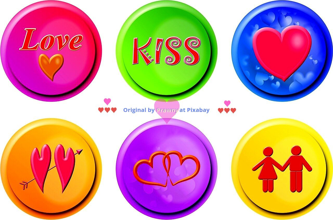 Solve Prawny 💘 buttons jigsaw puzzle online with 77 pieces