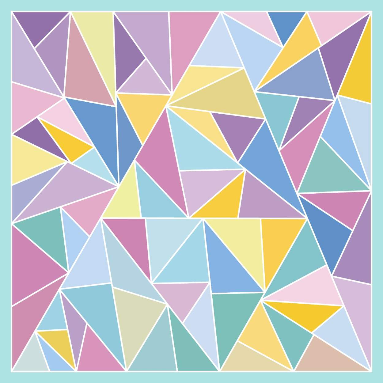 Solve 85 Triangles jigsaw puzzle online with 100 pieces