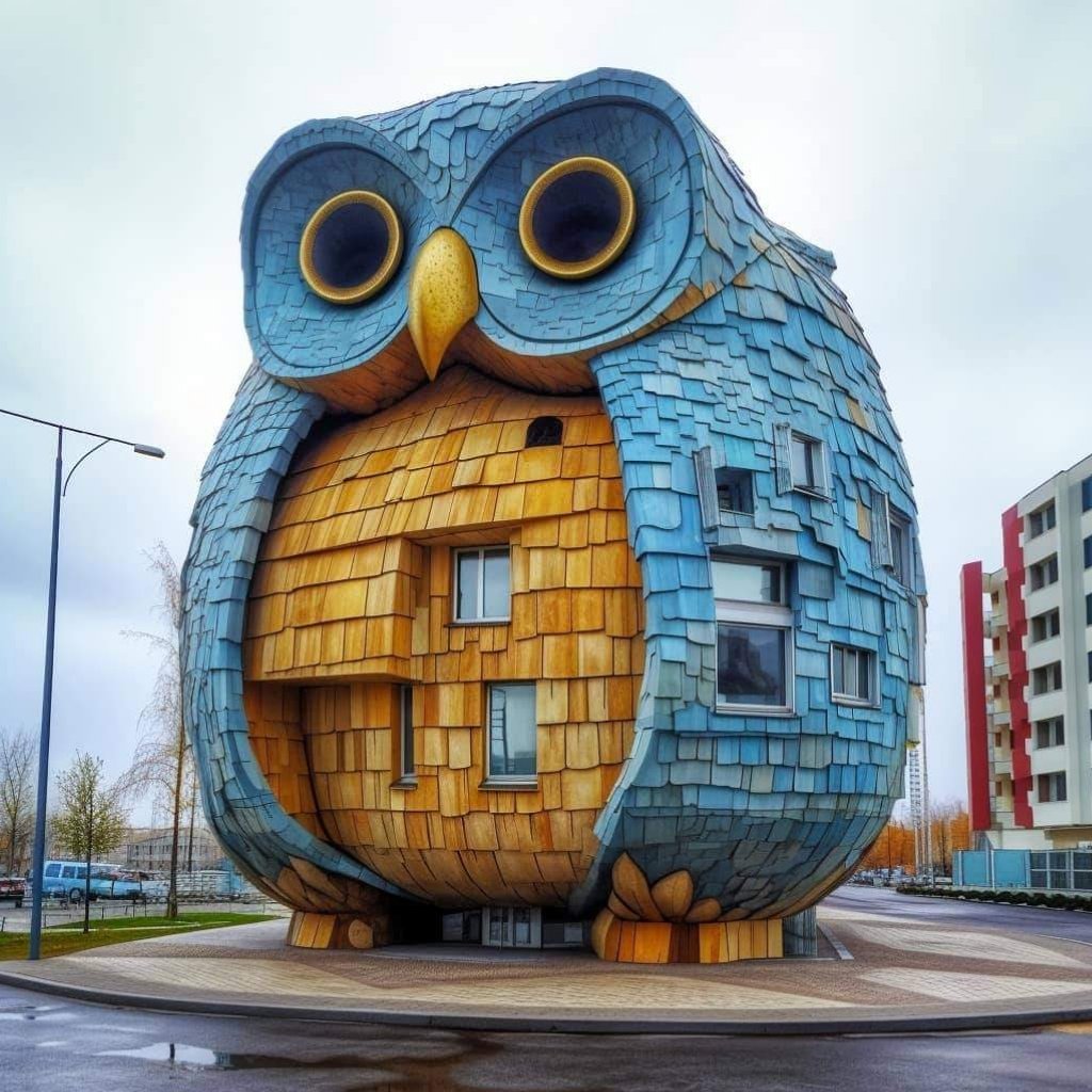 Solve Hoot house cute... jigsaw puzzle online with 121 pieces