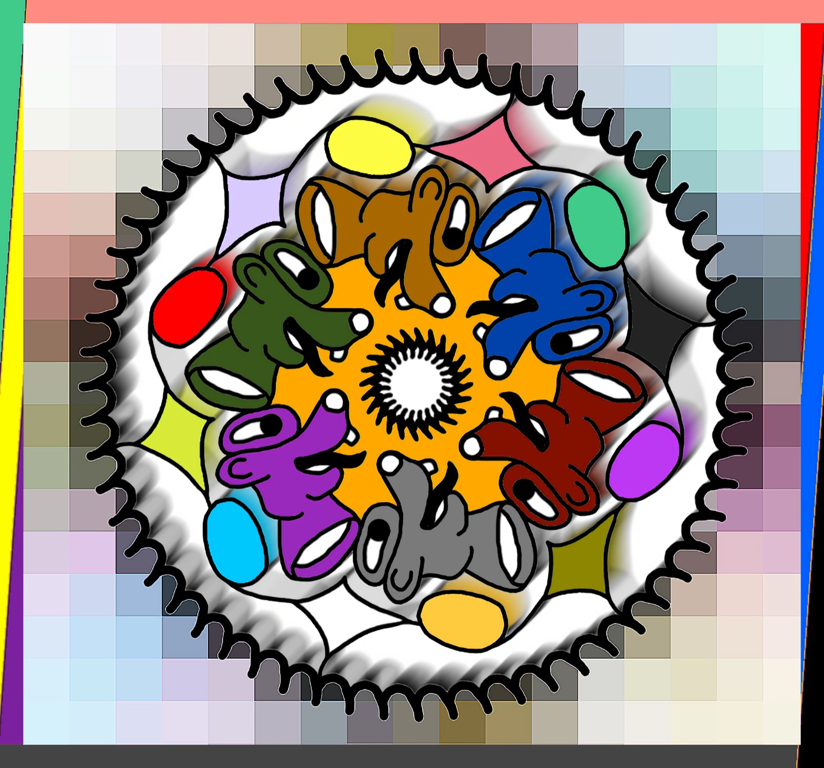 Solve handheld puppet jigsaw puzzle online with 100 pieces