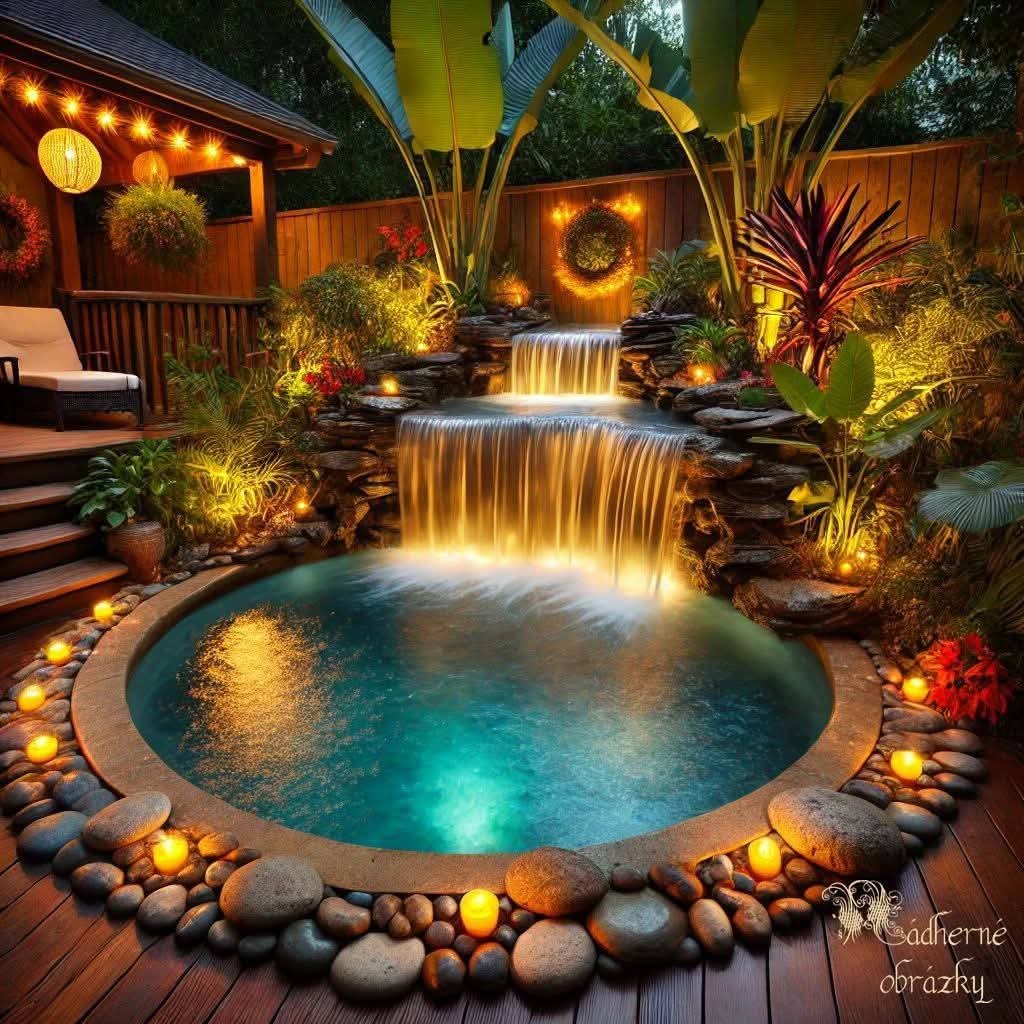 Solve Luxusní bazén jigsaw puzzle online with 306 pieces