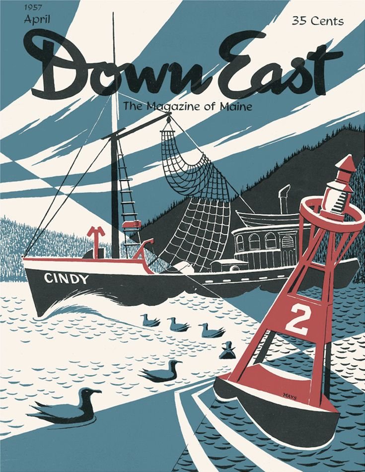 Jigsaw Puzzle | 108 pieces | Down East Magazine Cover 1957 | Jigidi
