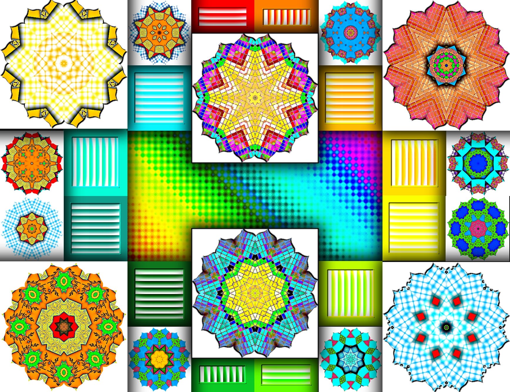 Solve Kaleidos and more... jigsaw puzzle online with 352 pieces