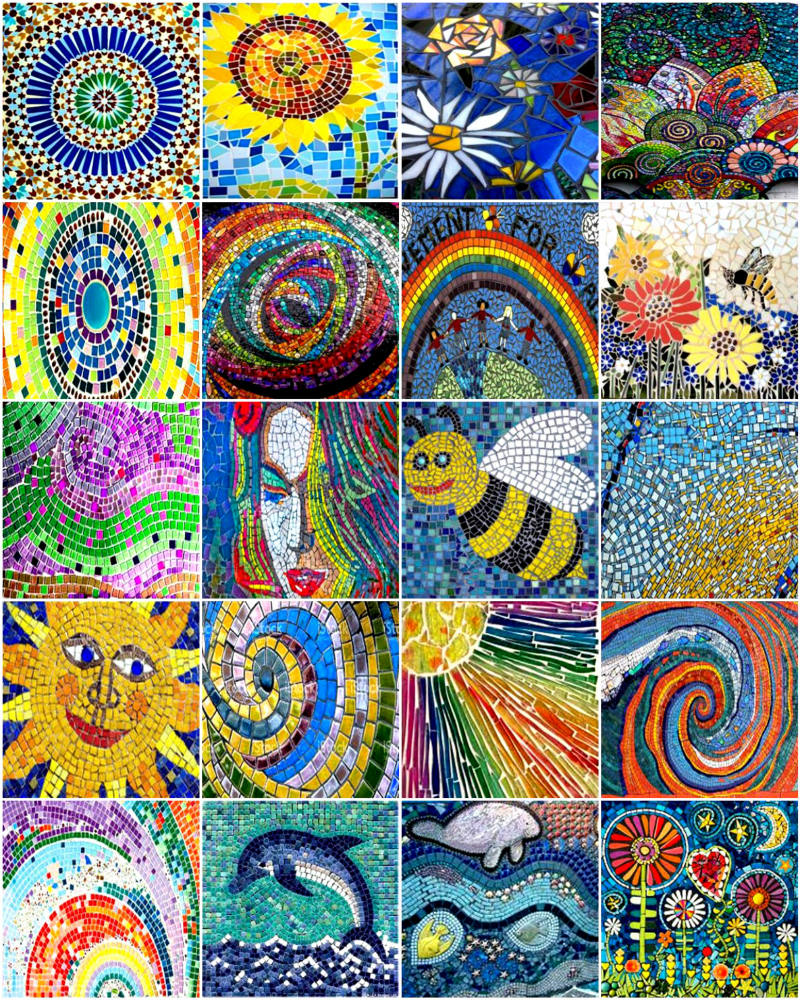 Solve Tiled Mosaic jigsaw puzzle online with 80 pieces