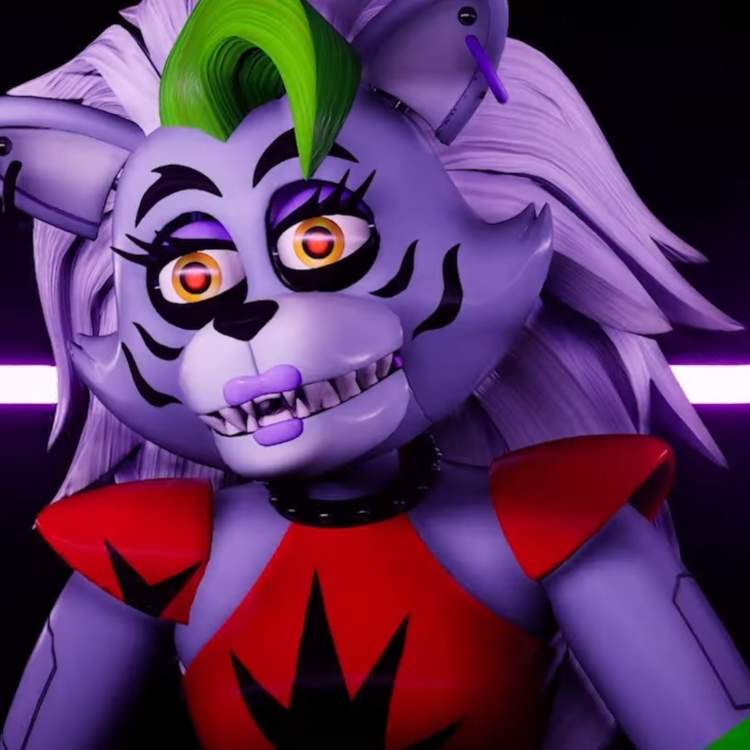 Solve FNAF - Roxanne Wolf jigsaw puzzle online with 9 pieces