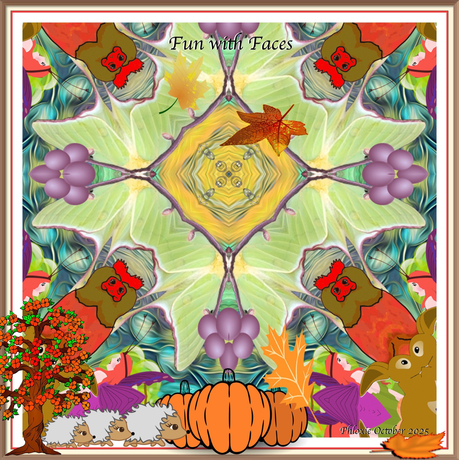 Solve Fun with Faces jigsaw puzzle online with 100 pieces