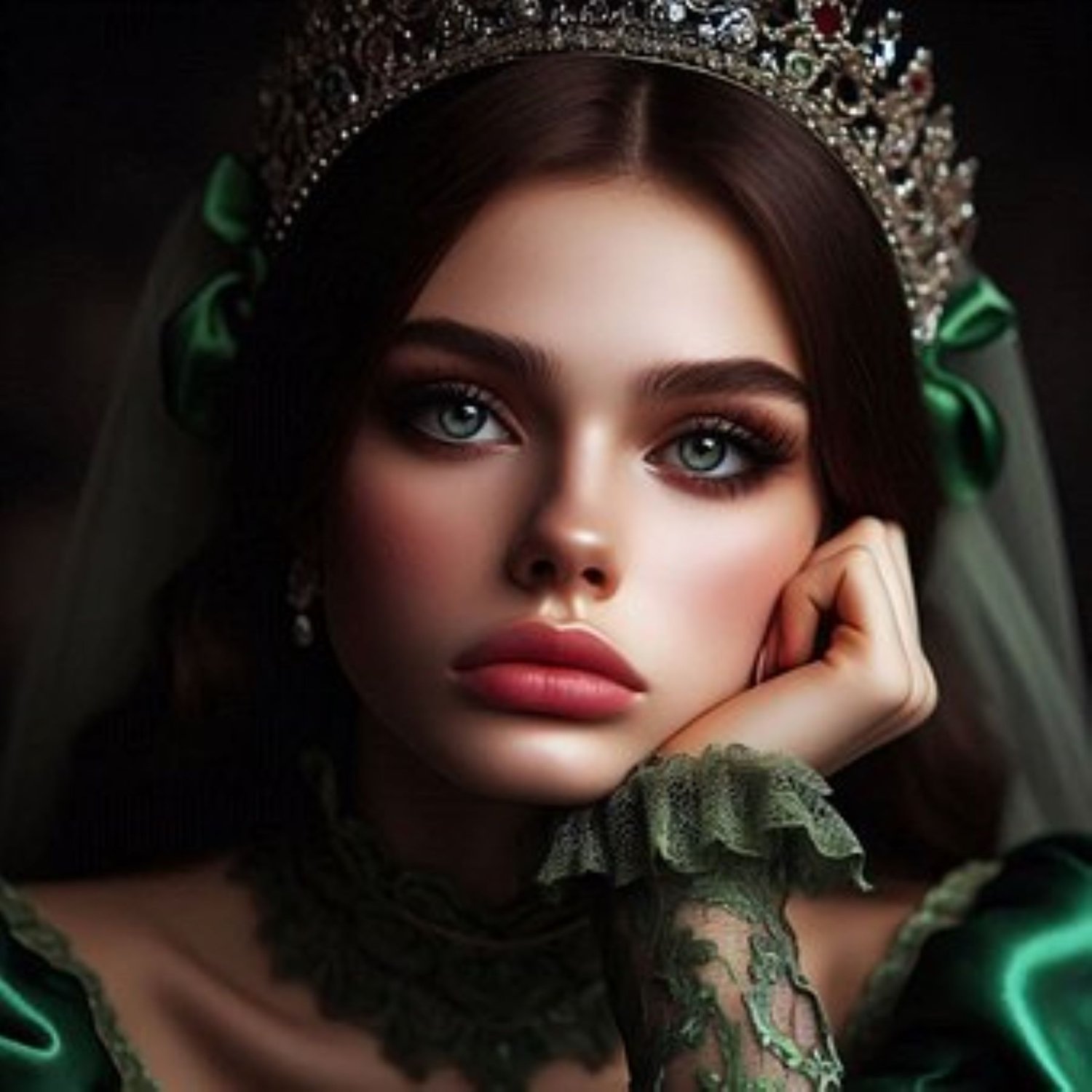 Solve Bored princess jigsaw puzzle online with 256 pieces