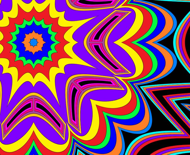 Solve Borders And Swirls Flower Power jigsaw puzzle online with 48 pieces