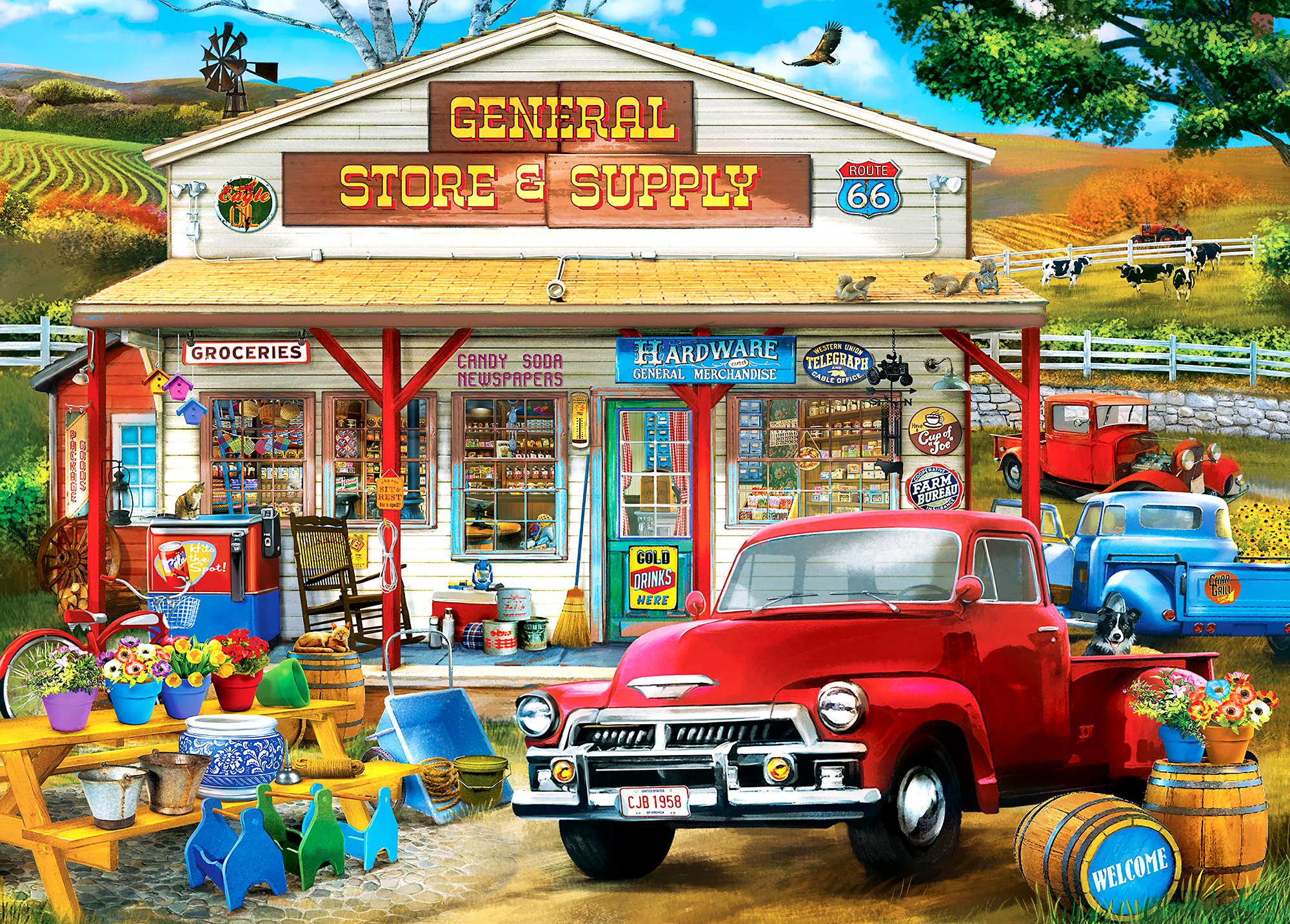 Solve Countryside Store & Supply jigsaw puzzle online with 352 pieces