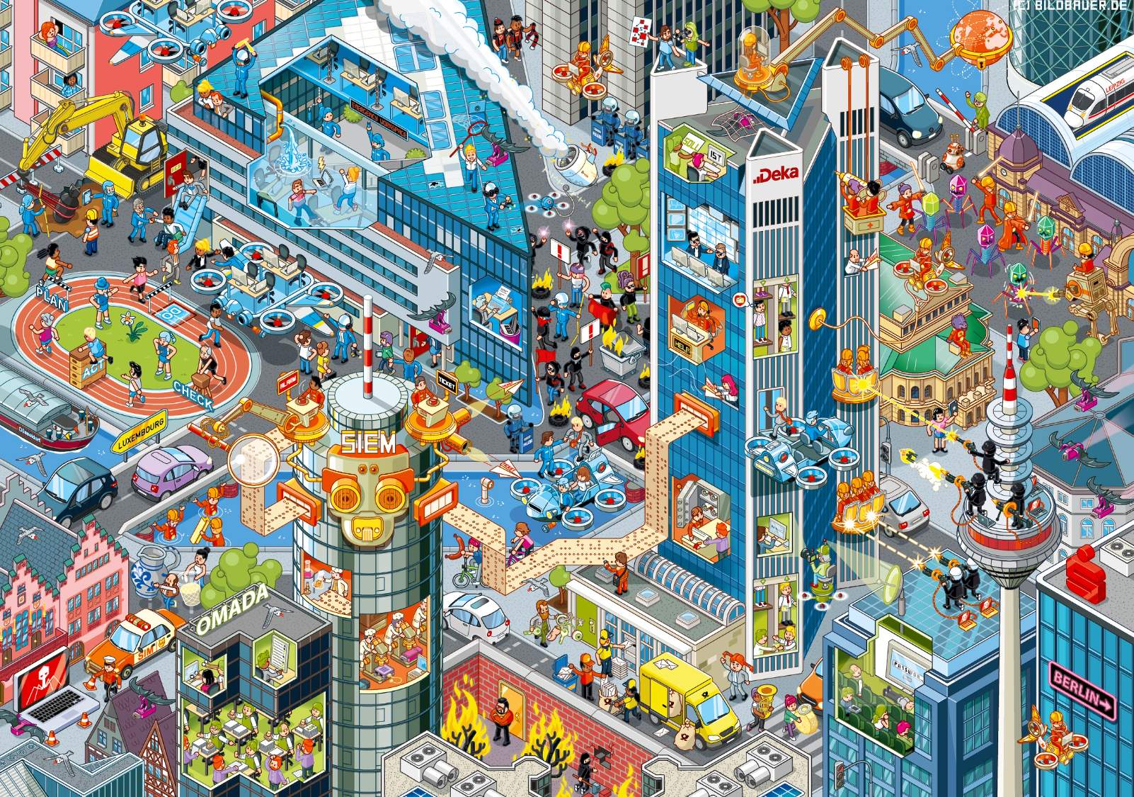 Solve "Cybersecurity City" jigsaw puzzle online with 117 pieces